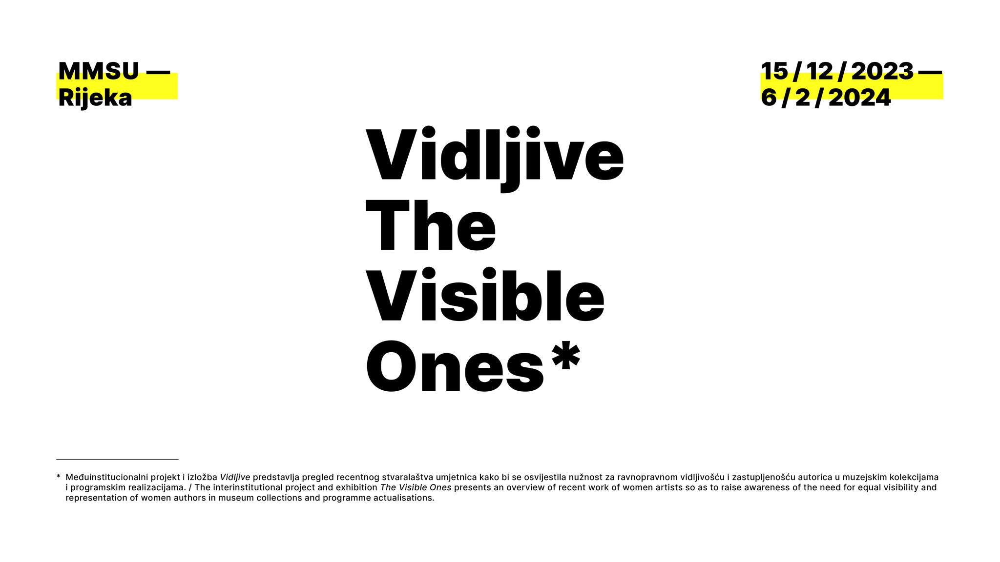 Vidljive / The visible ones - MAZ